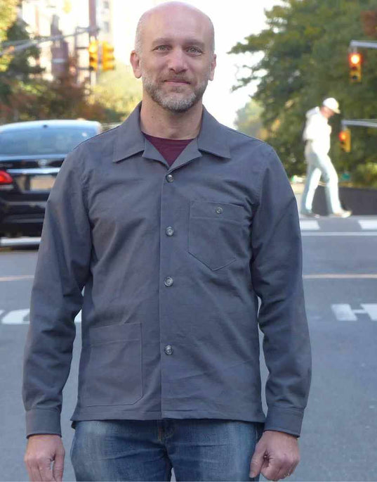 Overshirt Jacket Men's Sewing Pattern, Wardrobe by Me – Clothkits