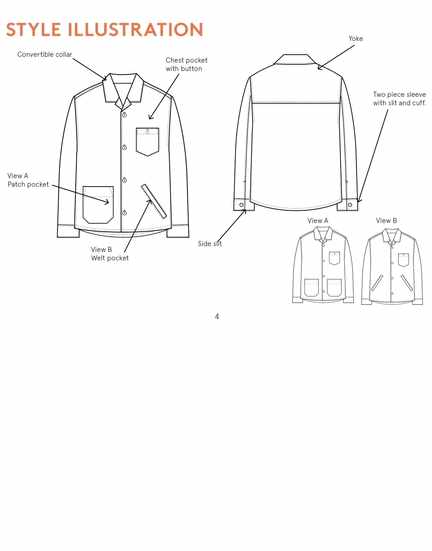 Overshirt Jacket Men's Sewing Pattern, Wardrobe by Me – Clothkits