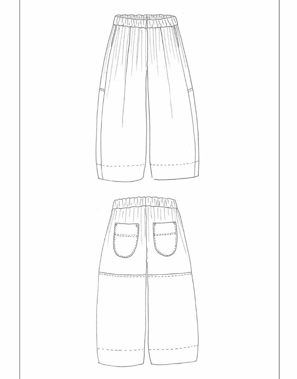 Block Pants Zero Waste Sewing Pattern PDF, Birgitta Helmersson – Clothkits