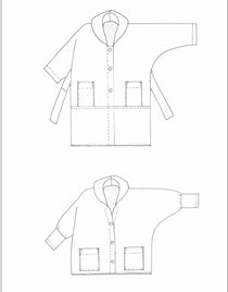 Unisex Coat Zero Waste Sewing Pattern PDF, Birgitta Helmersson – Clothkits