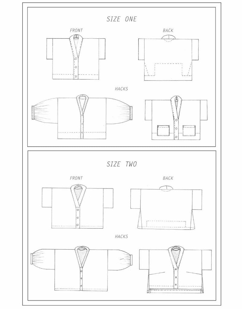 Cropped Shirt Zero Waste Sewing Pattern PDF, Birgitta Helmersson ...