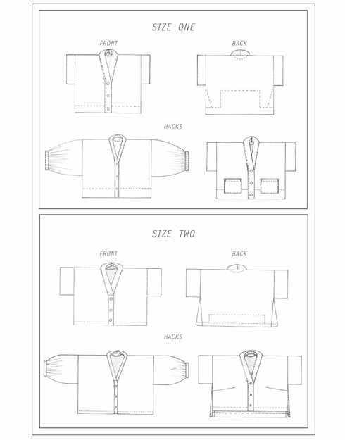 Cropped Shirt Zero Waste Sewing Pattern PDF, Birgitta Helmersson ...