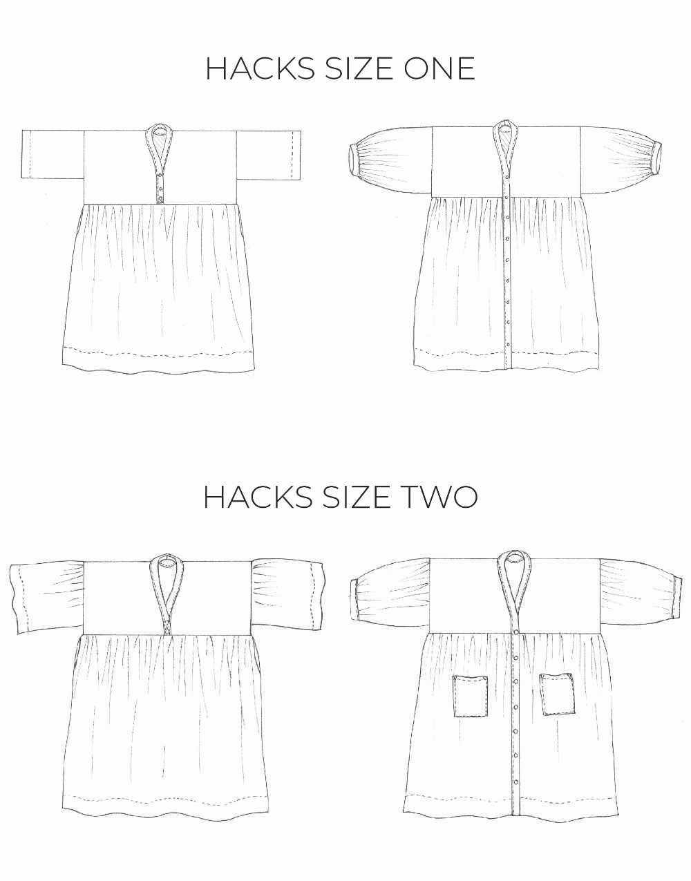 Gather Dress Zero Waste Sewing Pattern PDF Immediate Download, Birgitt ...