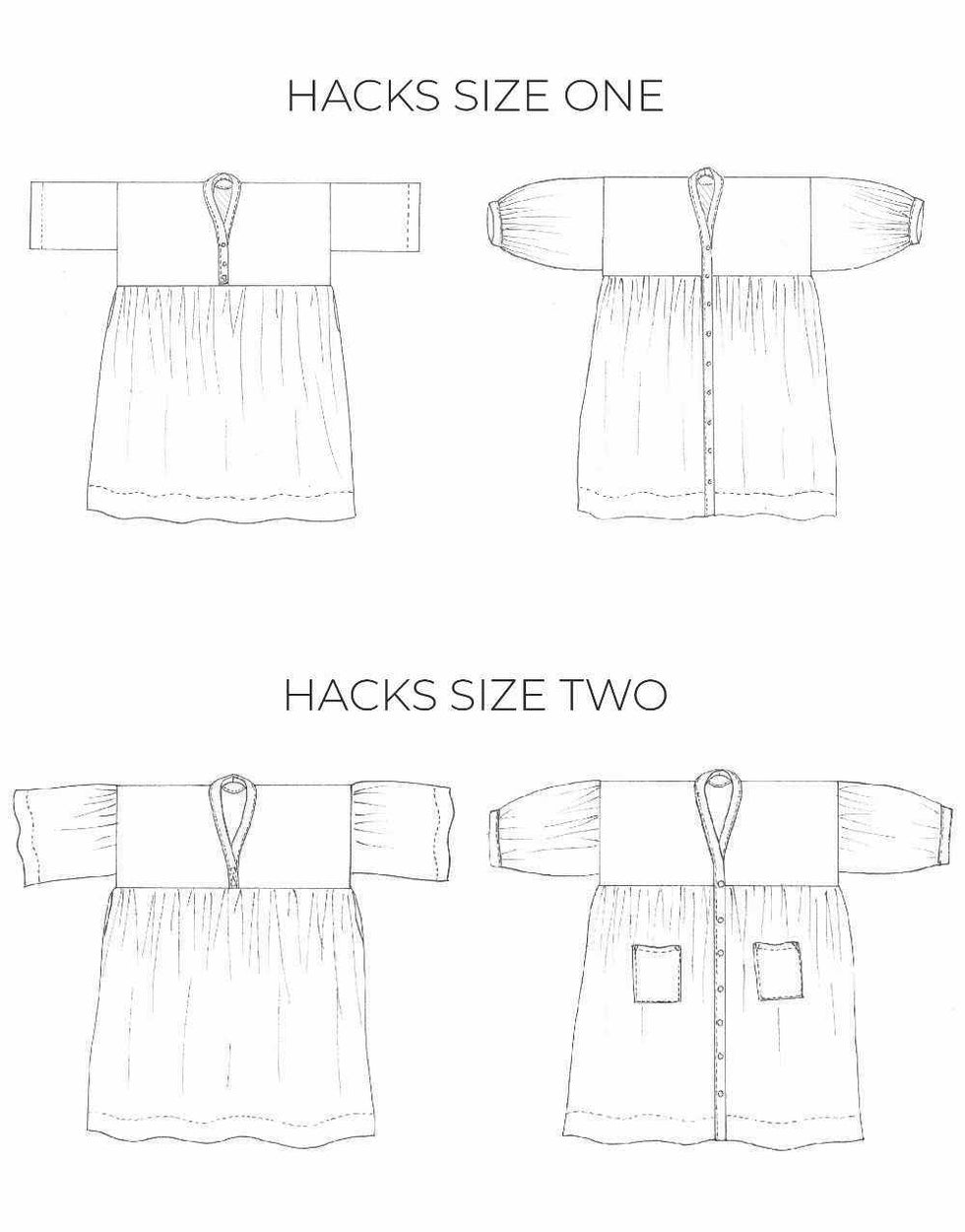 Gather Dress Zero Waste Sewing Pattern PDF, Birgitta Helmersson – Clothkits