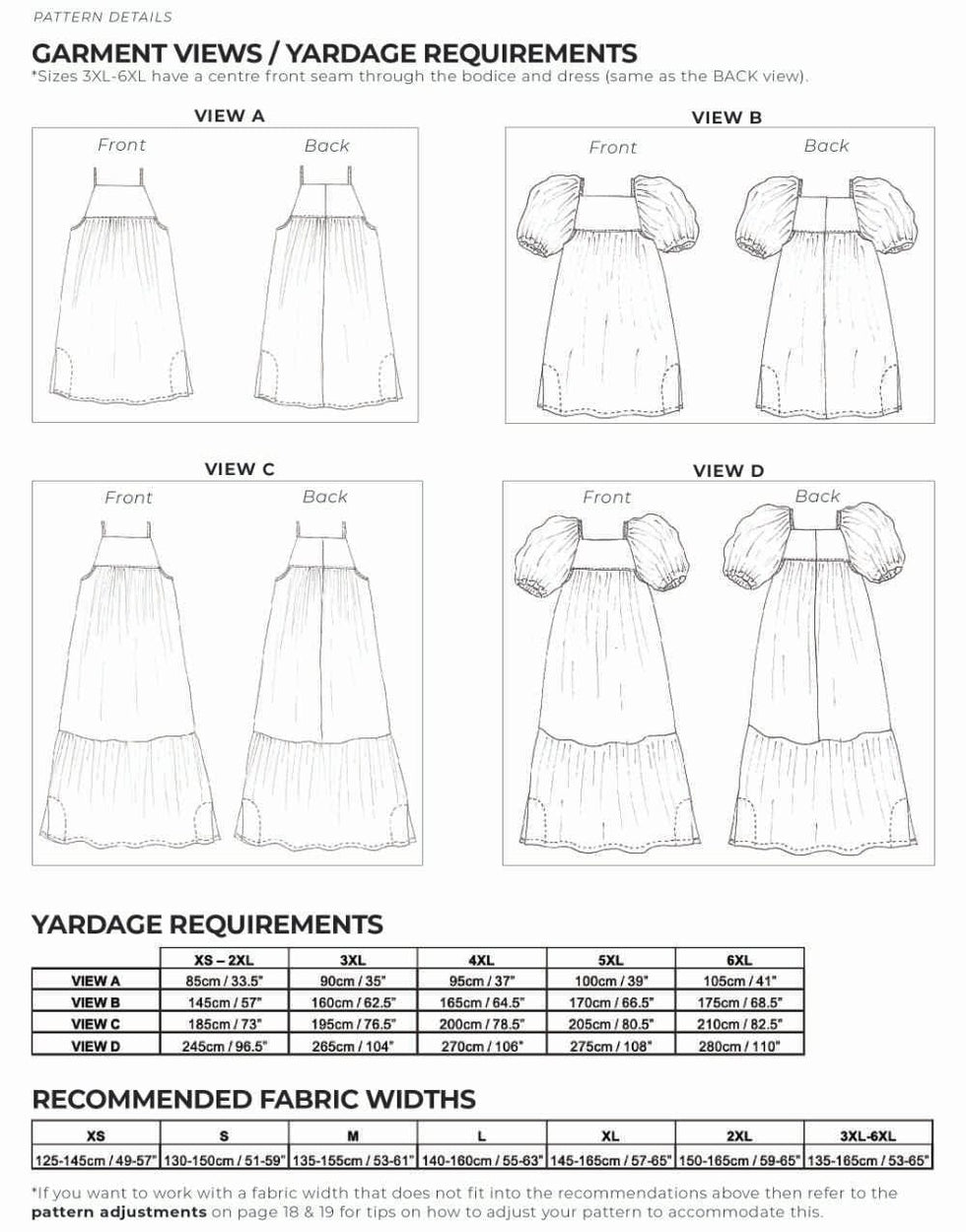 Tier Dress Zero Waste Sewing Pattern PDF, Birgitta Helmersson – Clothkits