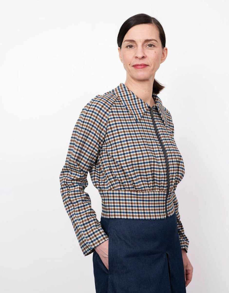 Cropped Jacket Sewing Pattern, The Assembly Line – Clothkits