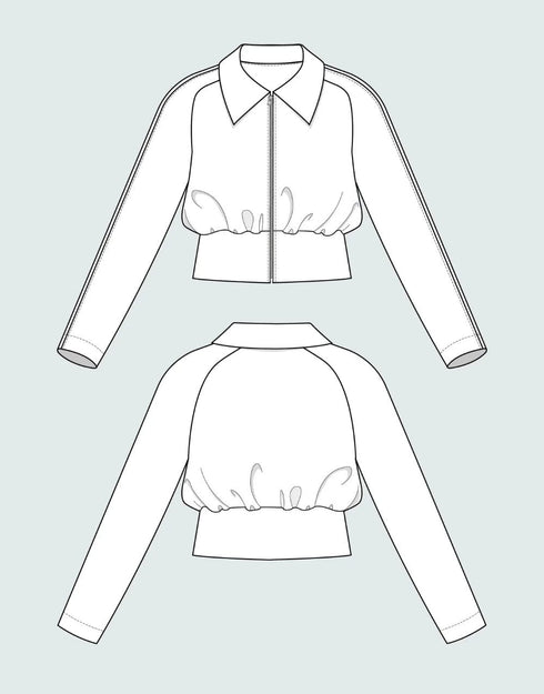Cropped Jacket Sewing Pattern, The Assembly Line – Clothkits