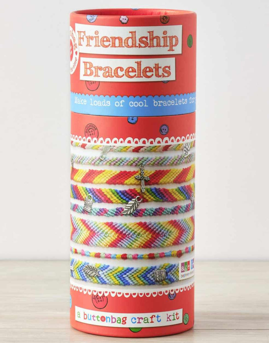 Friendship Bracelet Kit, Buttonbag | Crafty Friendship Bracelets ...