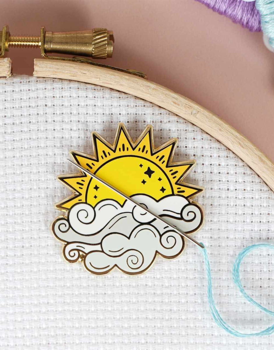 Sunshine Magnetic Needle Minder, Caterpillar Cross Stitch – Clothkits