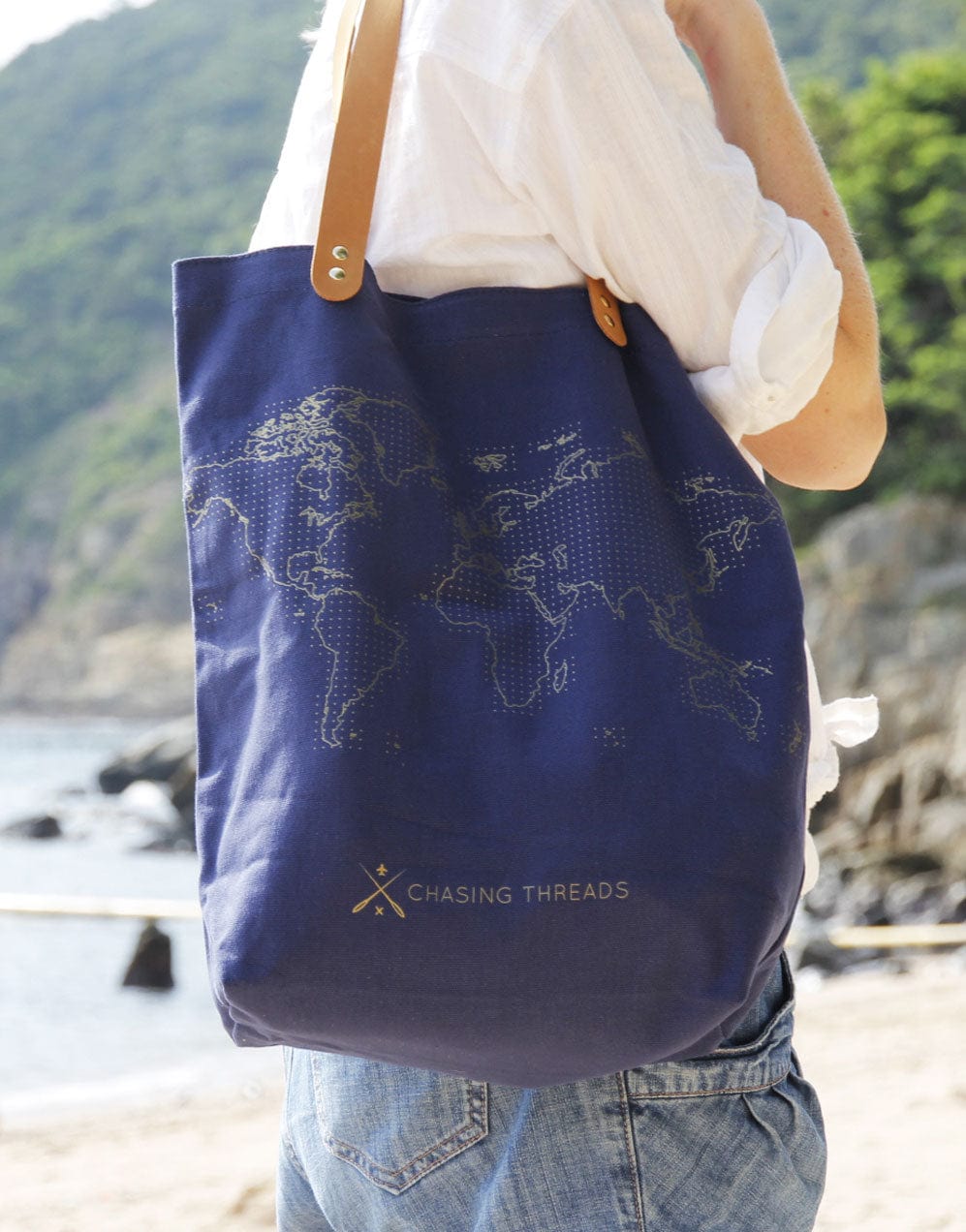 Stitch Where You've Been Tote Bag, Chasing Threads – Clothkits