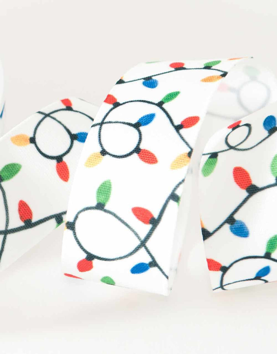 Christmas Lights Ribbon, 25mm – Clothkits
