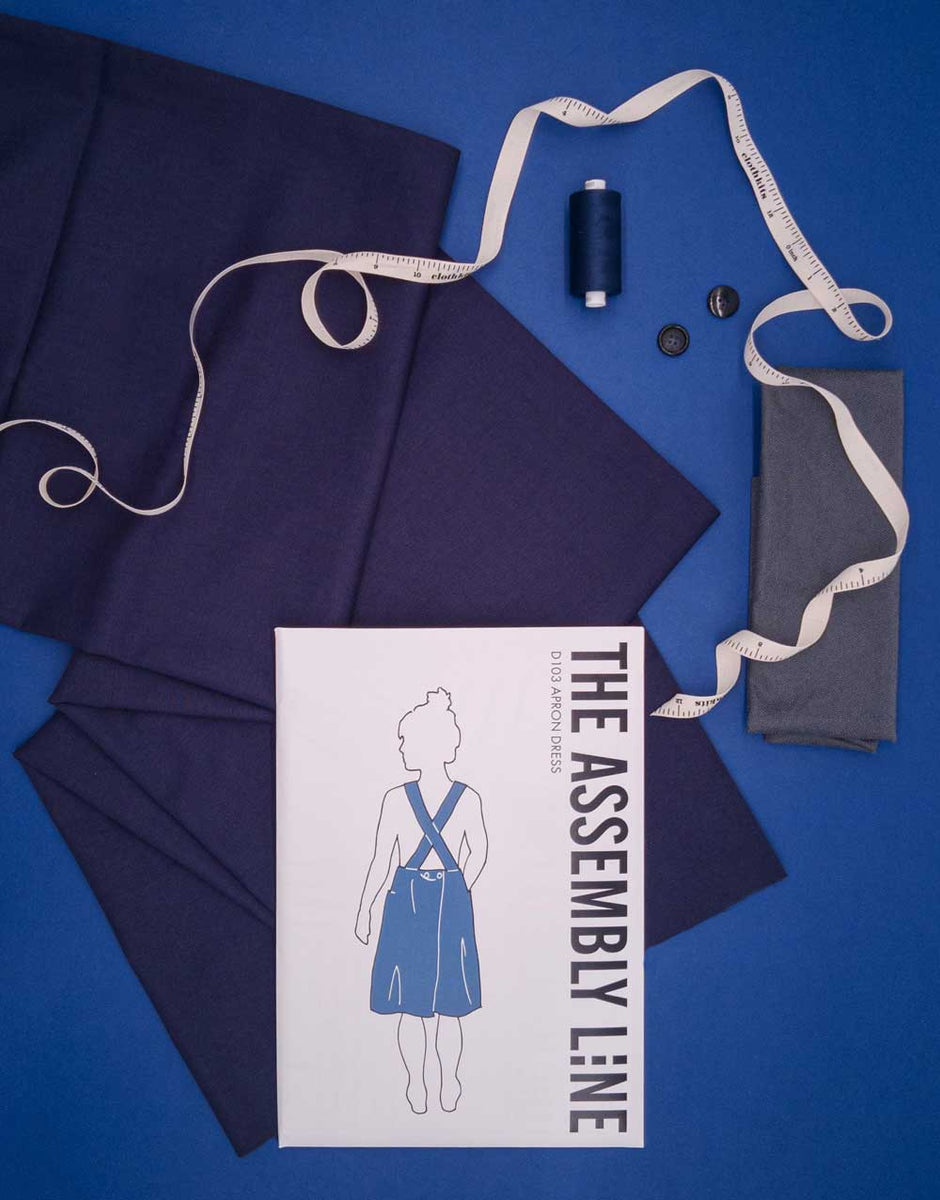 The Assembly Line Apron Dress, Complete Dressmaking Kit – Clothkits