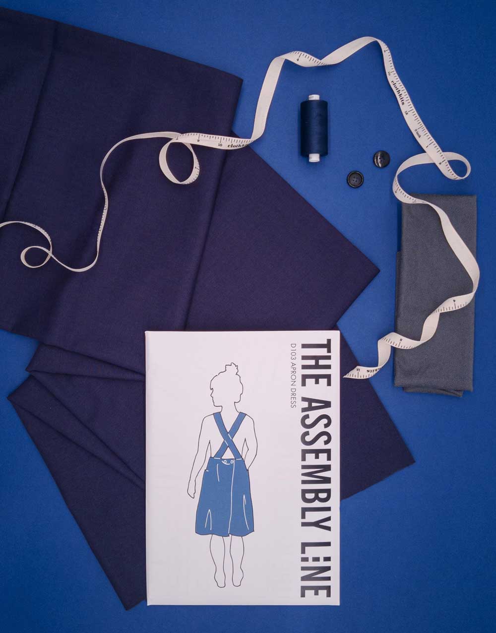 The Assembly Line Apron Dress, Complete Dressmaking Kit – Clothkits