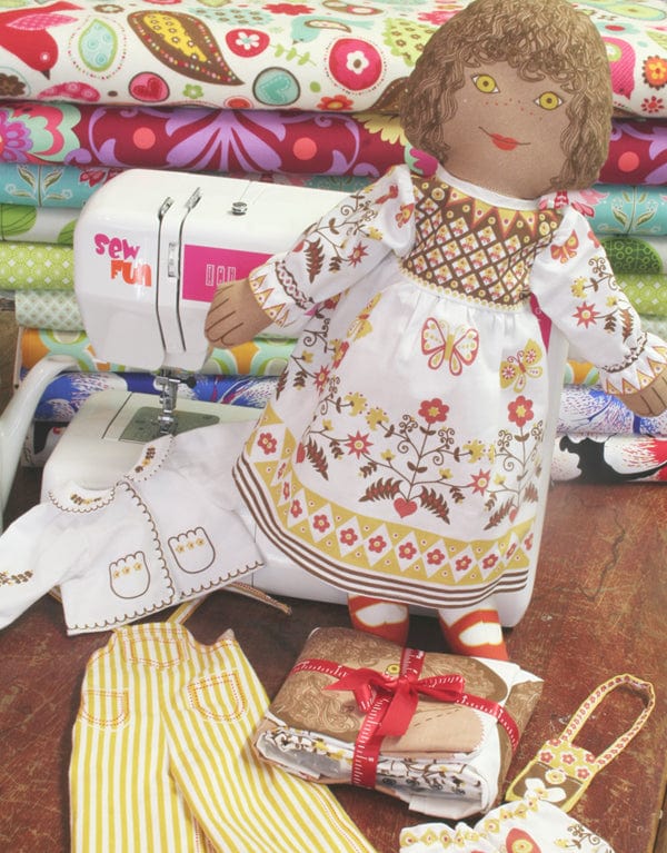 1970s Original Clothkits® Rag Doll Sewing Kit, Kitty Brown