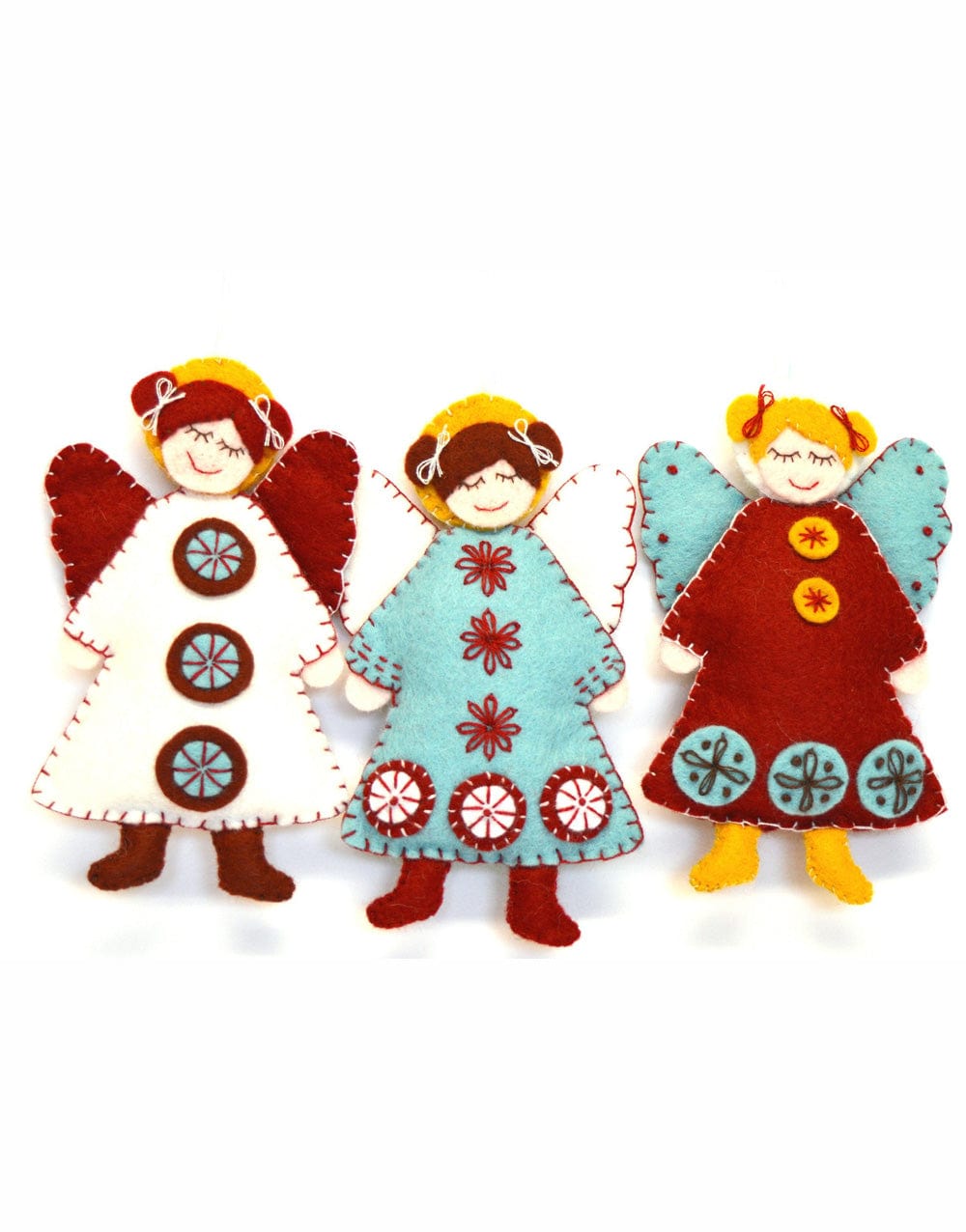 Scandinavian Angels Christmas Embroidered Felt Craft Kit by Corinne La ...