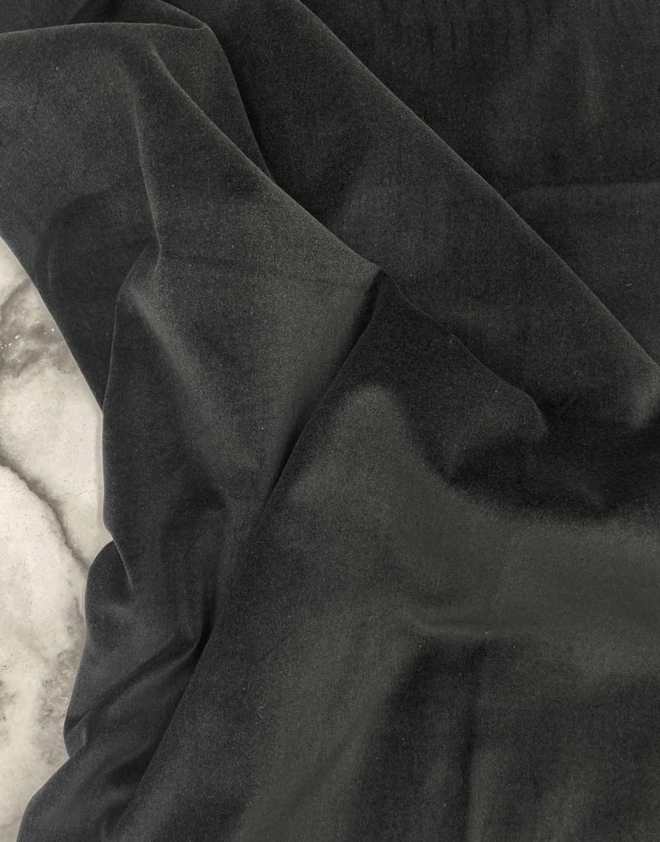 Black Cotton Velvet Fabric – Clothkits