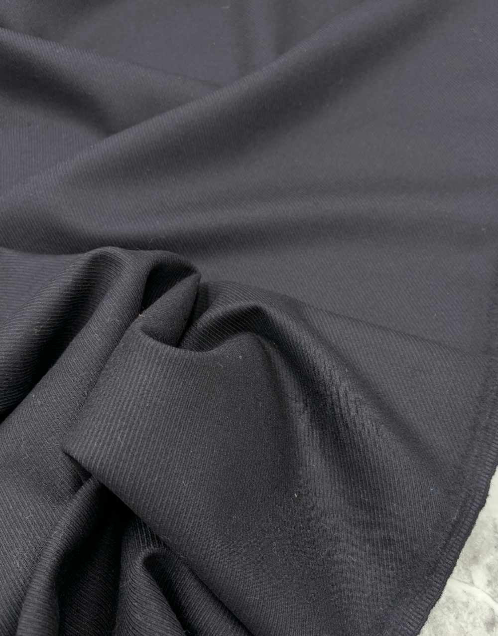 Remnant 1.9m - Navy Wool Twill Fabric – Clothkits