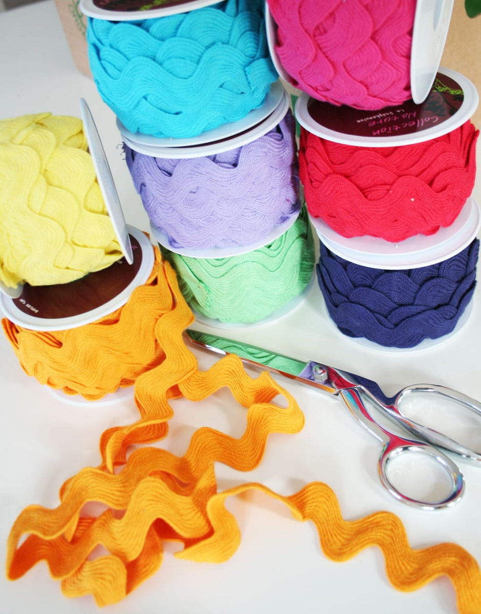 Jumbo Ric Rac Trim, Large RicRac Ribbon Various Colours – Clothkits