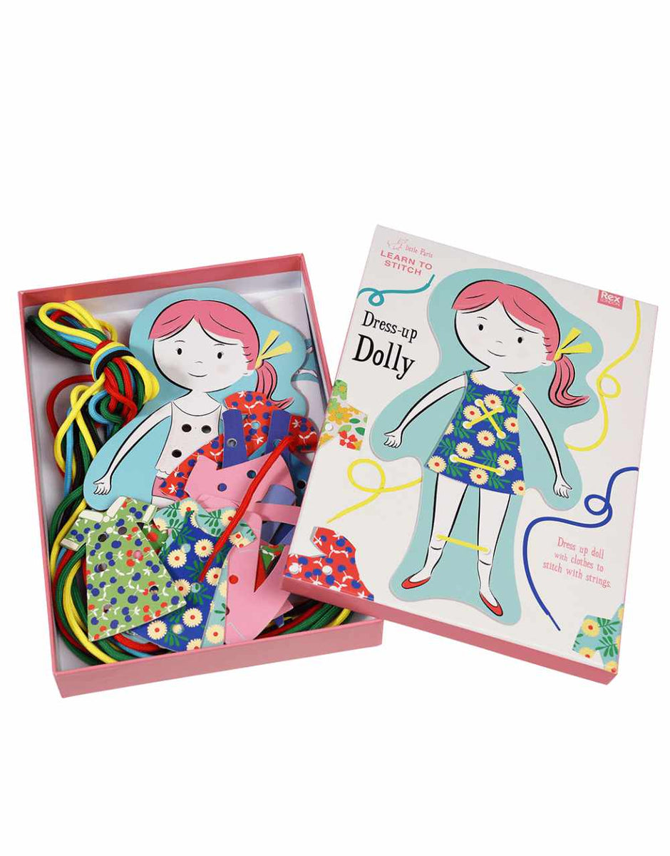 Learn to Stitch Dress-Up Dolly Kit – Clothkits