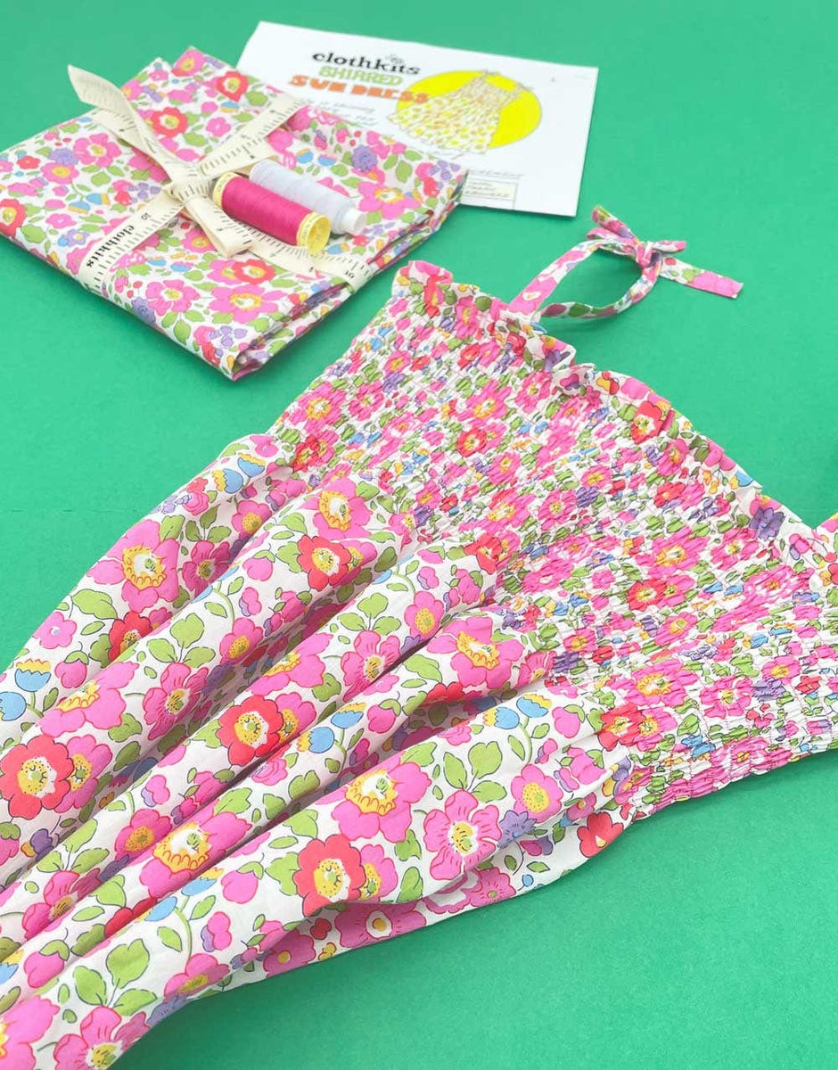 Ladies Liberty Fabrics Shirred Sundress, Dressmaking Kit for Women, Cl ...