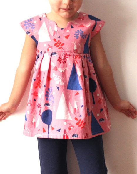 Geranium Girl's Dress Small (1yr - 5yr), Made by Rae Sewing Pattern ...