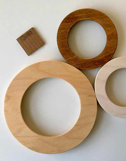 Circular Embroidery Hoop Wooden Frame for 6" Hoops, Modern Hoopla ...