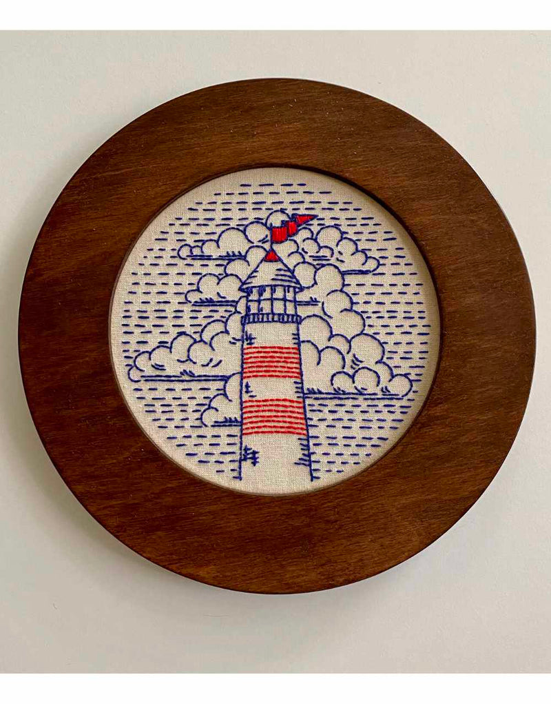 Circular Embroidery Hoop Wooden Frame, Modern Hoopla – Clothkits