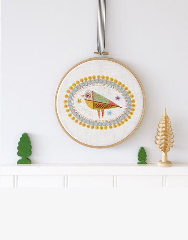 Birdie 2, Nancy Nicholson Embroidery Stitch Kit – Clothkits