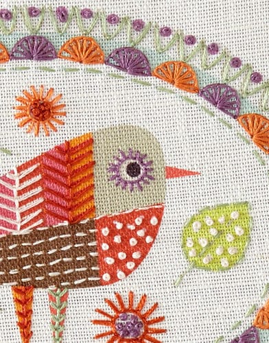 Birdie 3 Nancy Nicholson Embroidery Stitch Kit – Clothkits