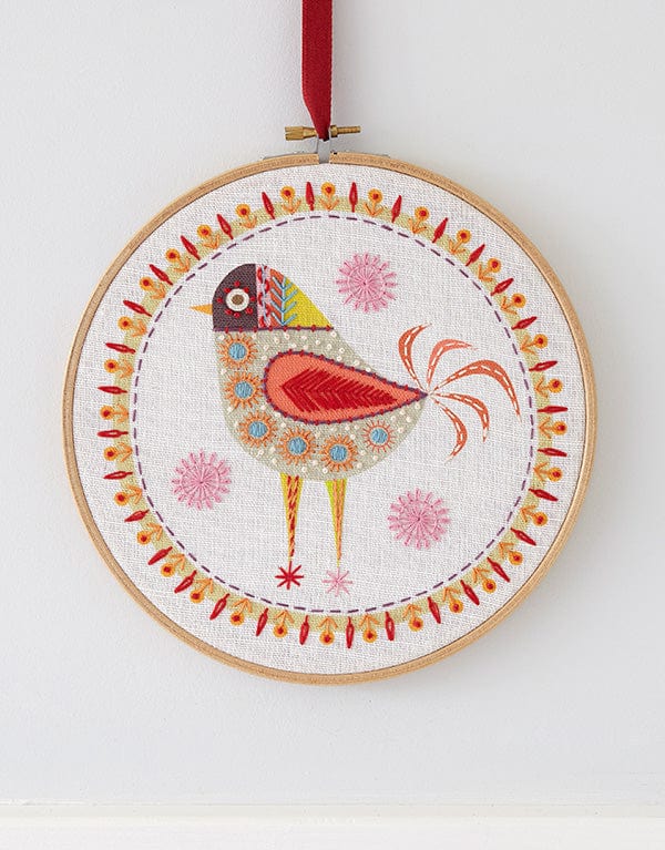 Birdie 4, Nancy Nicholson Embroidery Stitch Kit – Clothkits