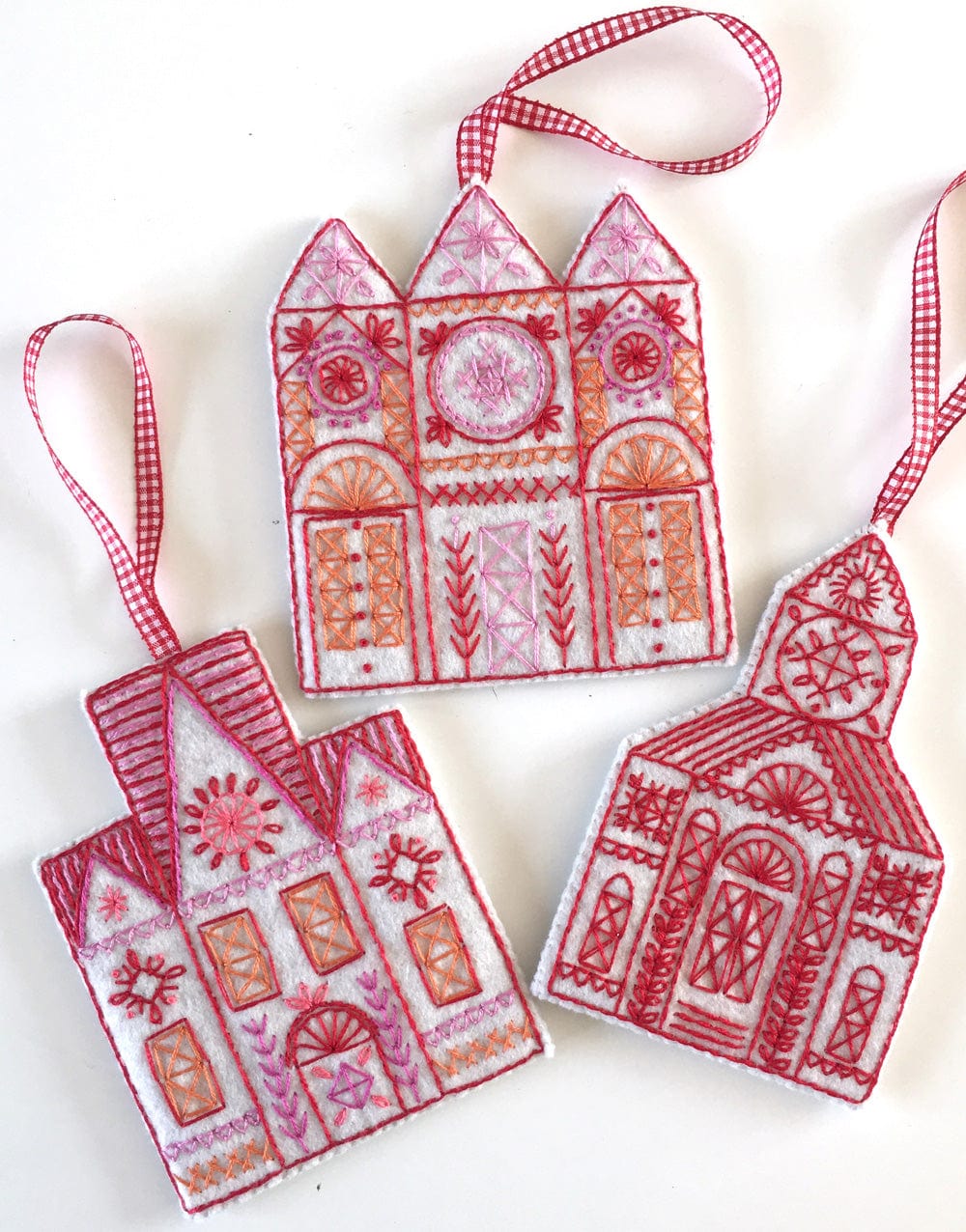 Nancy Nicholson Buildings Felt Christmas Decorations – Clothkits