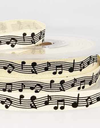 Musical Notes Ribbon 10mm – Clothkits