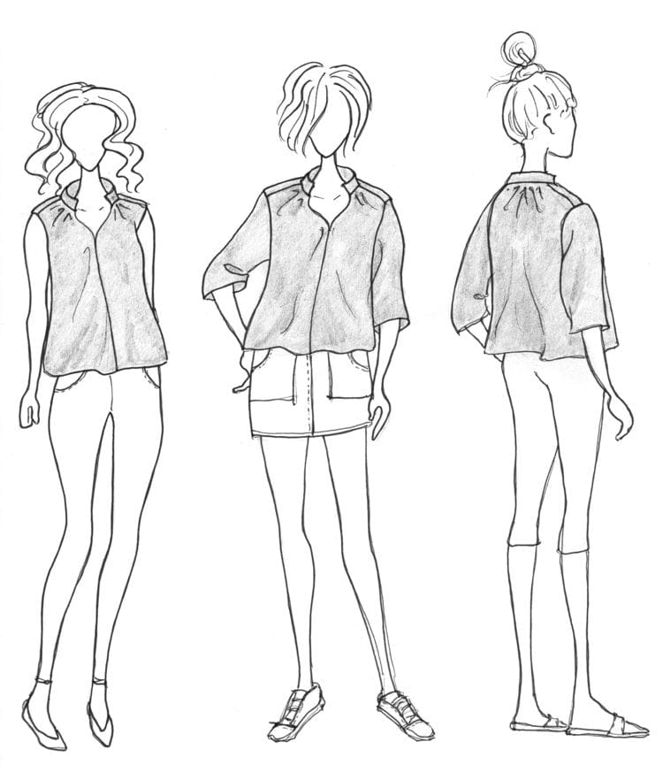 Sewing Patterns for Tops, Shirts & Blouses | UK – Clothkits