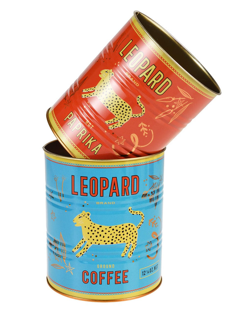 Leopard Storage Tins, Set of 2 – Clothkits
