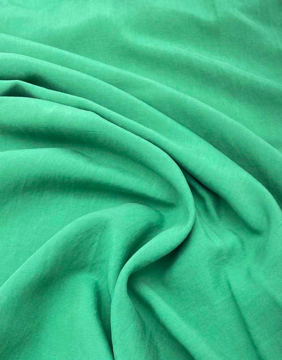 Soft Green Sanded TENCEL™ Lyocell & Linen Fabric – Clothkits