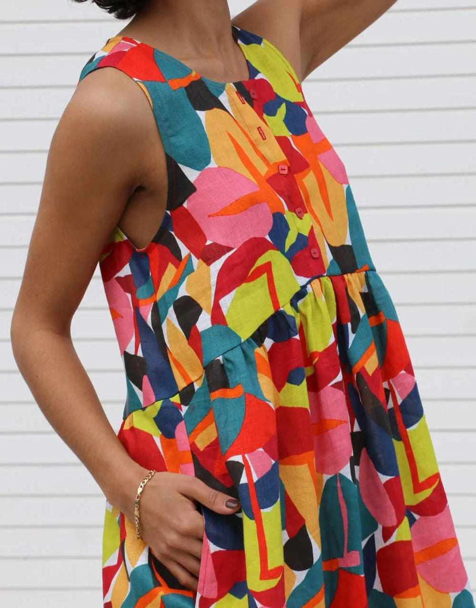 Lisa Dress Sewing Pattern, Tessuti – Clothkits