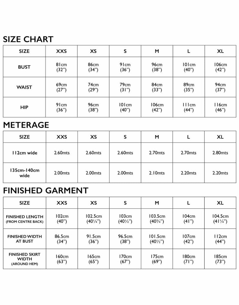 Lisa Dress Sewing Pattern, Tessuti – Clothkits
