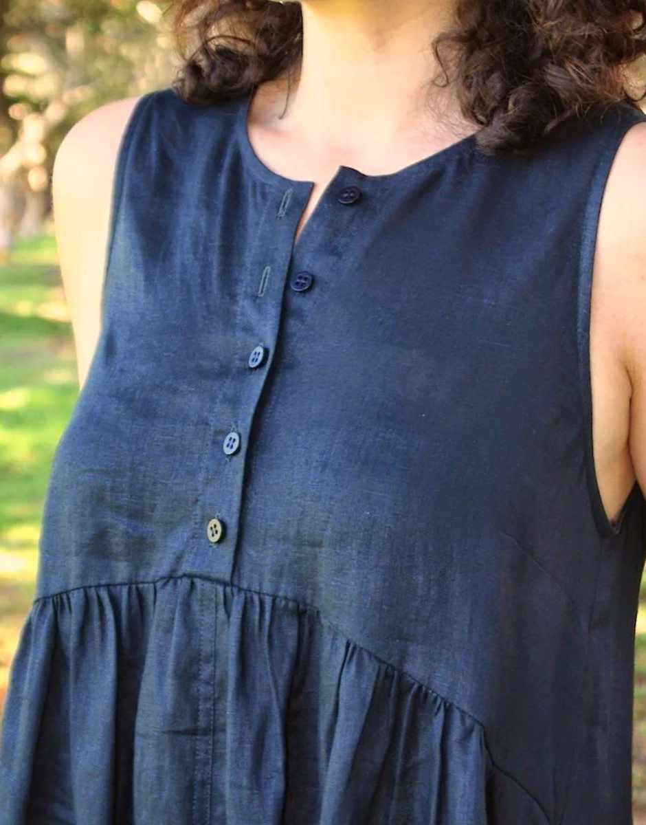 Lisa Dress Sewing Pattern, Tessuti – Clothkits