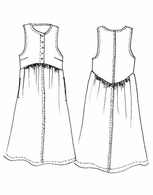 Lisa Dress Sewing Pattern, Tessuti – Clothkits