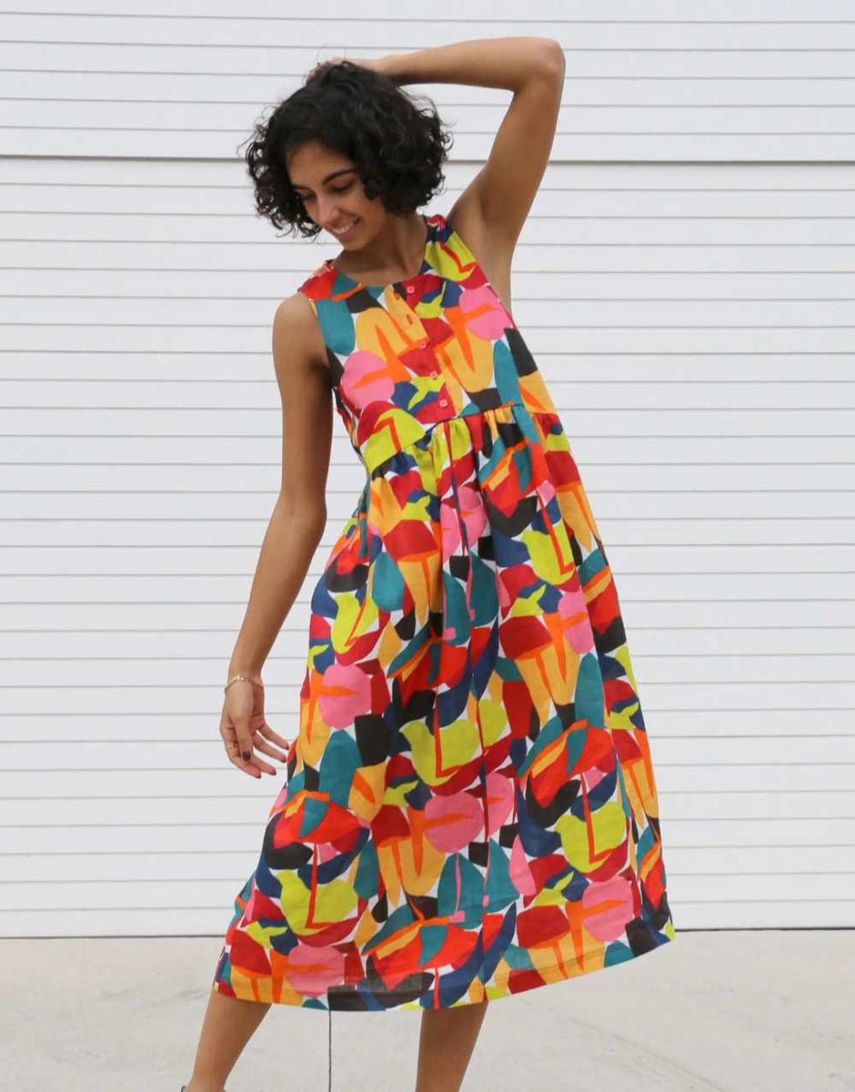 Lisa Dress Sewing Pattern, Tessuti – Clothkits