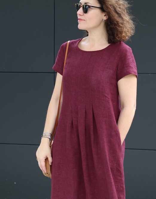 Milenda Dress Sewing Pattern, Tessuti – Clothkits