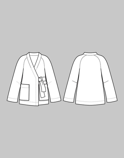 Wrap Jacket Sewing Pattern, The Assembly Line – Clothkits