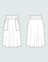 Elastic Waist Maxi Skirt Sewing Pattern, The Assembly Line – Clothkits
