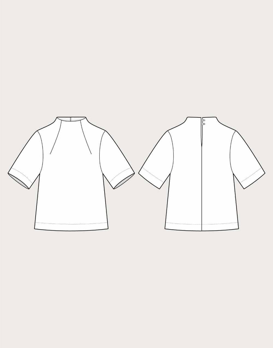 Funnel Neck Top Sewing Pattern, The Assembly Line – Clothkits