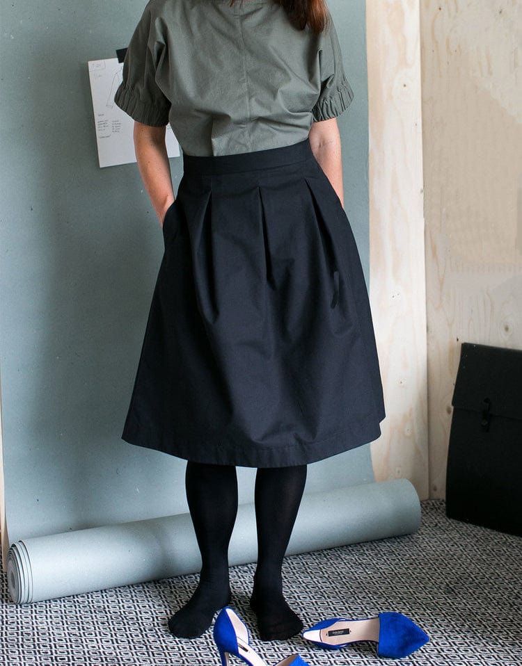 Three Pleat Skirt Sewing Pattern, The Assembly Line – Clothkits