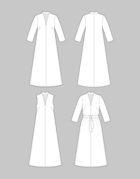 V-Neck Dress Sewing Pattern, The Assembly Line – Clothkits