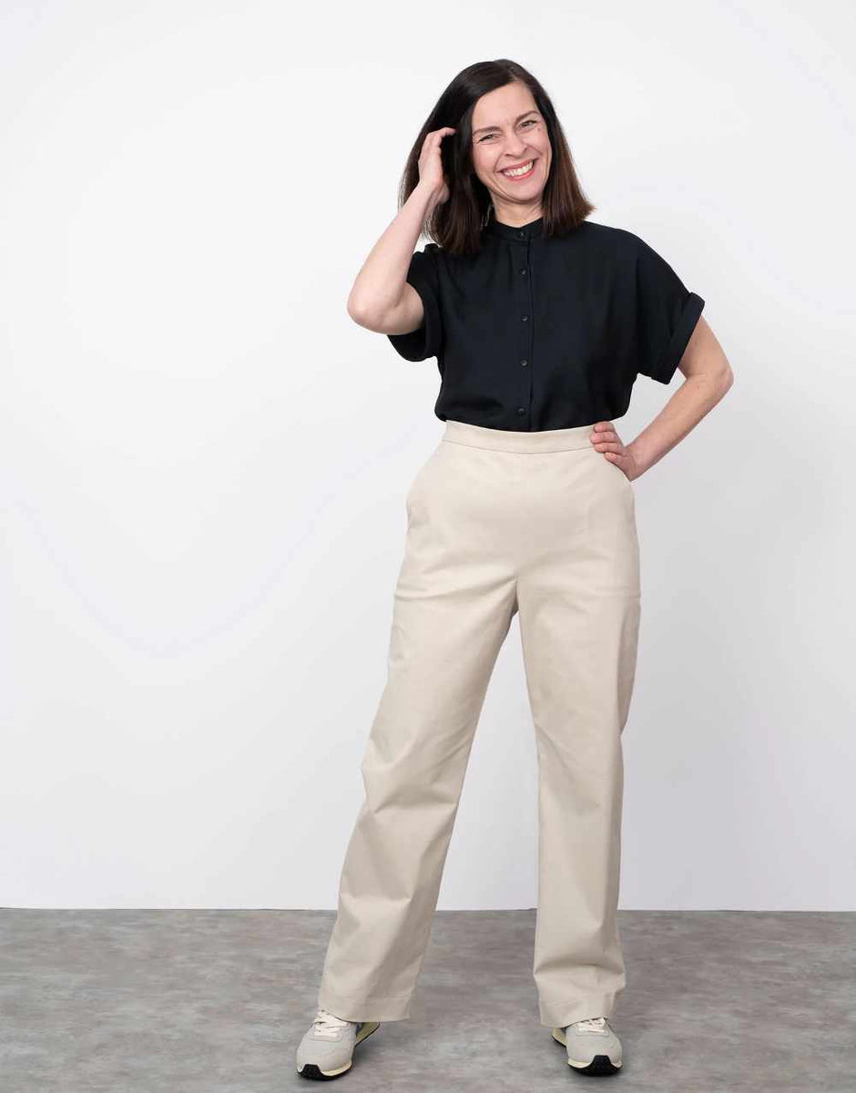 Regular Fit Trousers Sewing Pattern, The Assembly Line – Clothkits