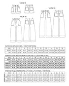 Lander Trousers & Shorts Womens Sewing Pattern, True Bias – Clothkits